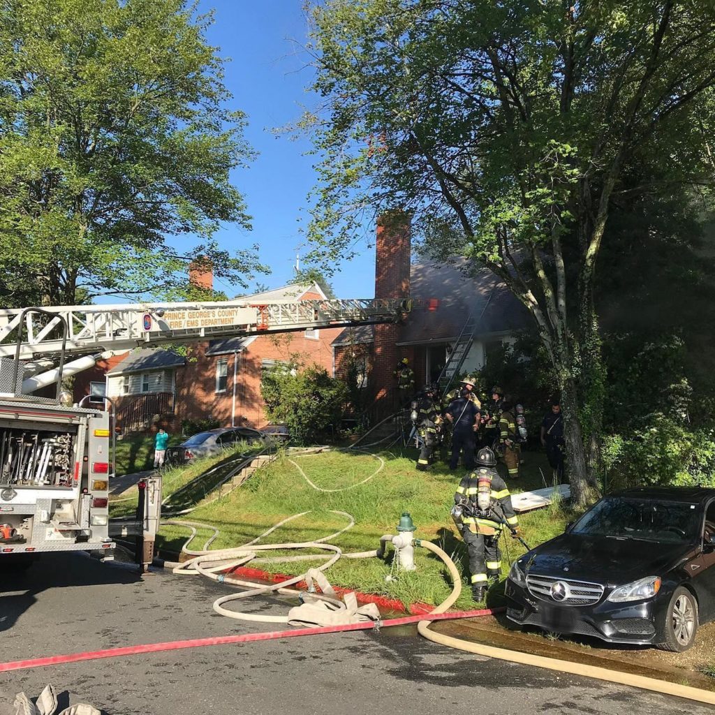 Truck 9 Takes in House Fire in 26's Area - Bladensburg Volunteer Fire ...